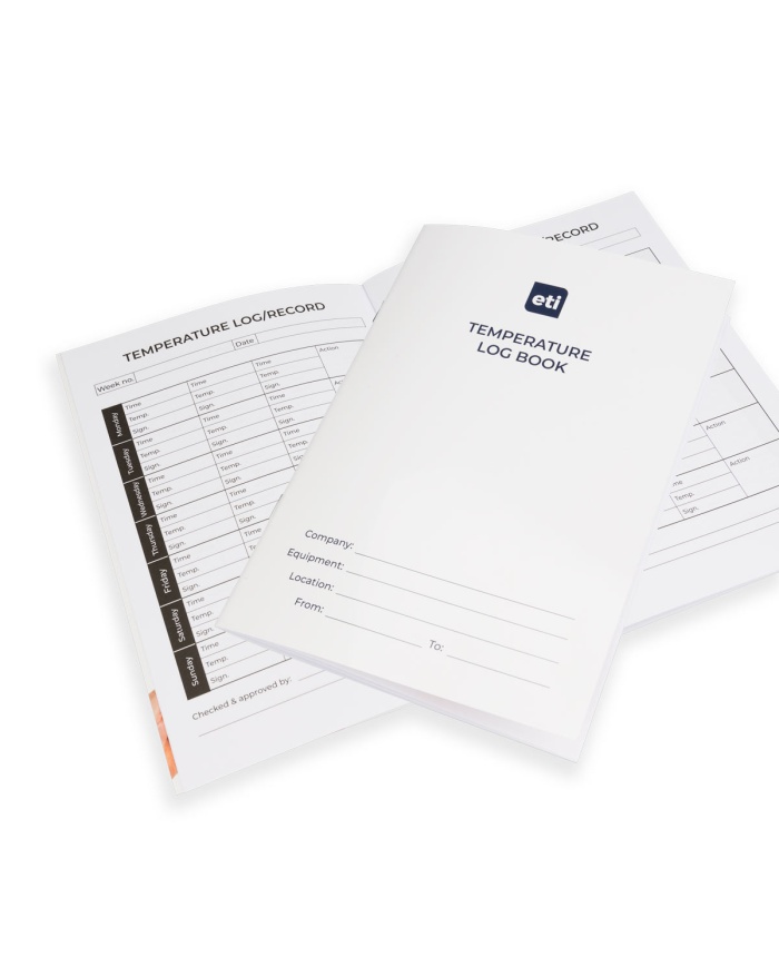 A5 temperature log books